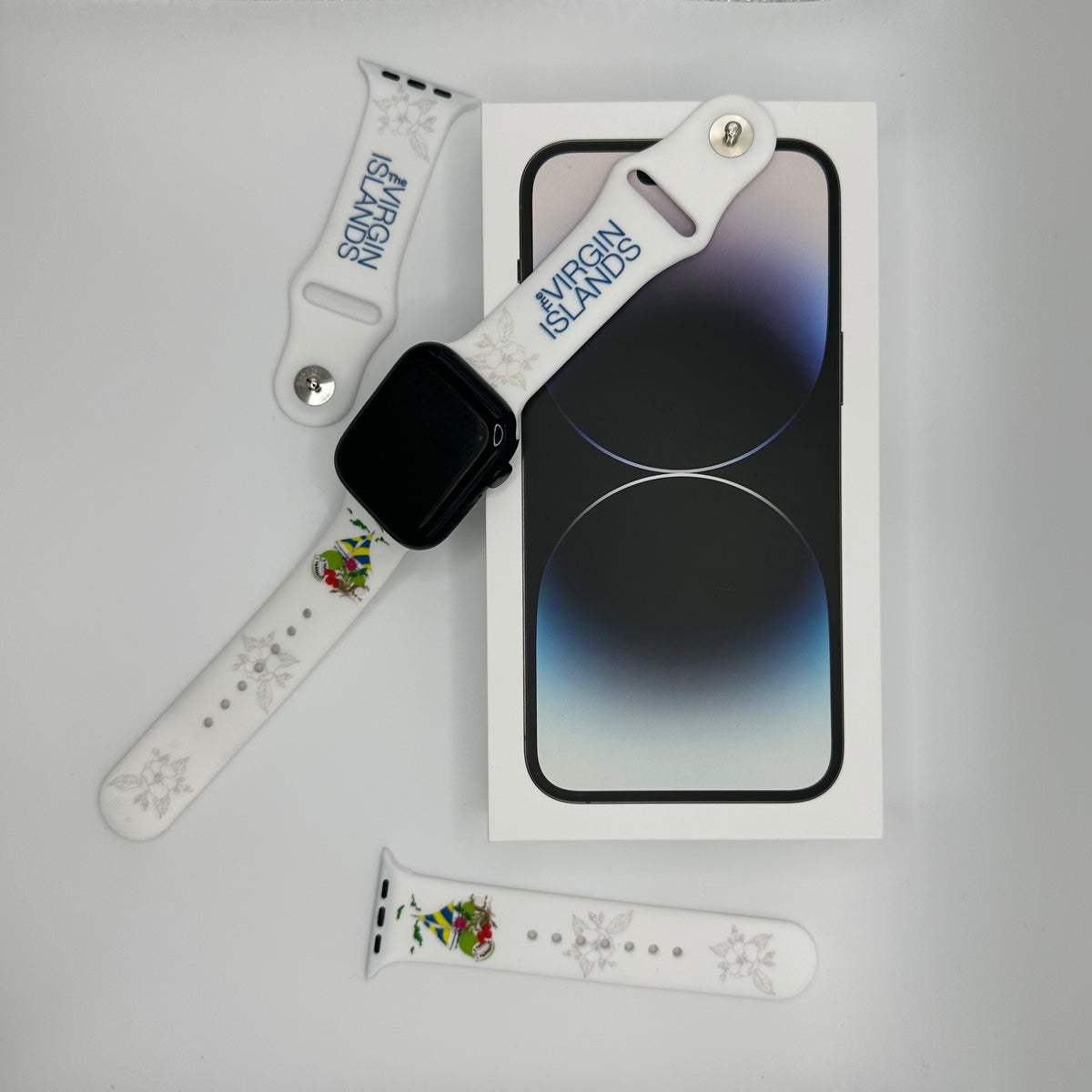 BVI Territorial Watch Band (White) – LUME BANDS